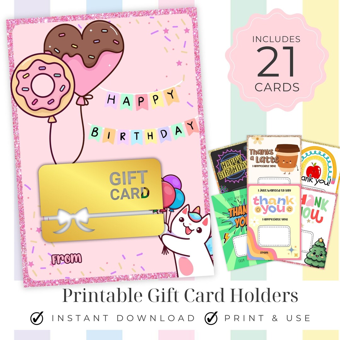 Teacher Appreciation Printable Gift Card Holder Appreciation Week ...