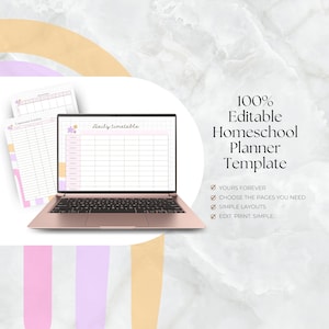 Homeschool Planner 2024 2025 Editable, Printable Home Education Plan ...