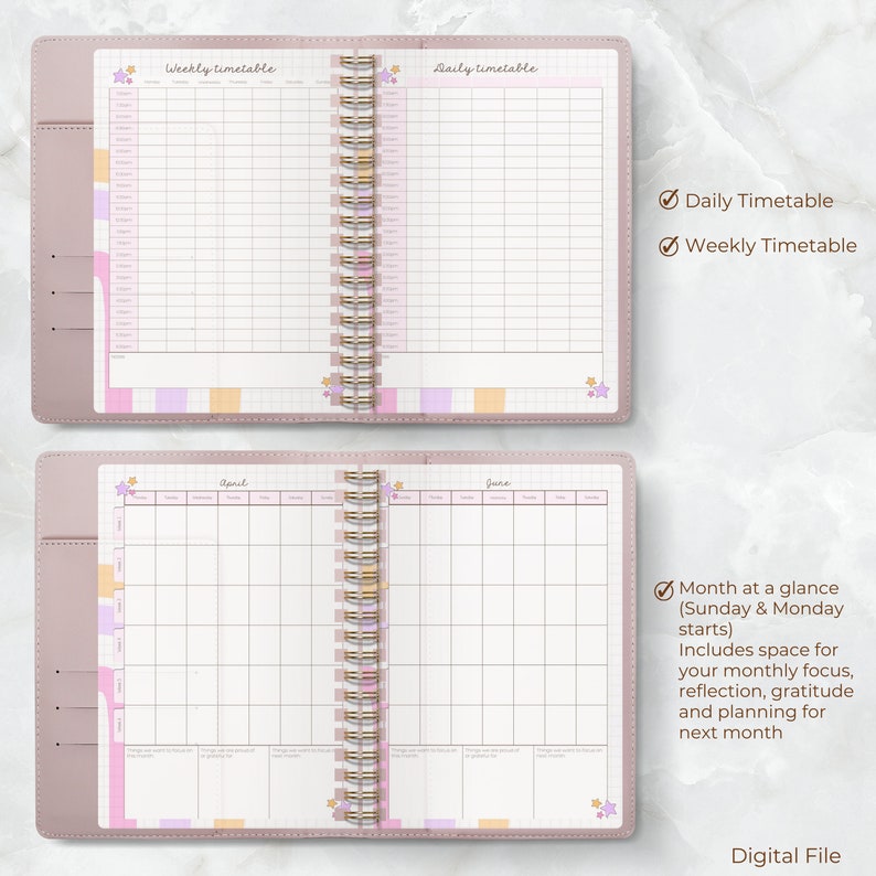 Homeschool Planner, Editable Printable Home Education Plan Record ...