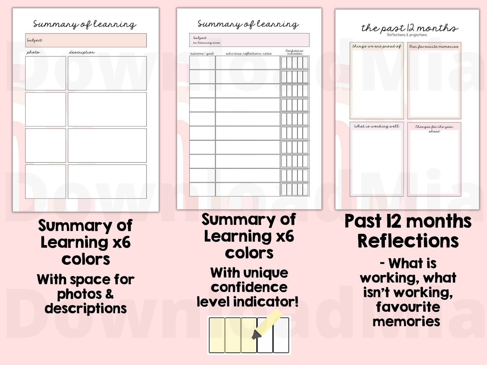 Homeschool Printable Planner 2023 2024 Printable Pink Boho Homeschool ...