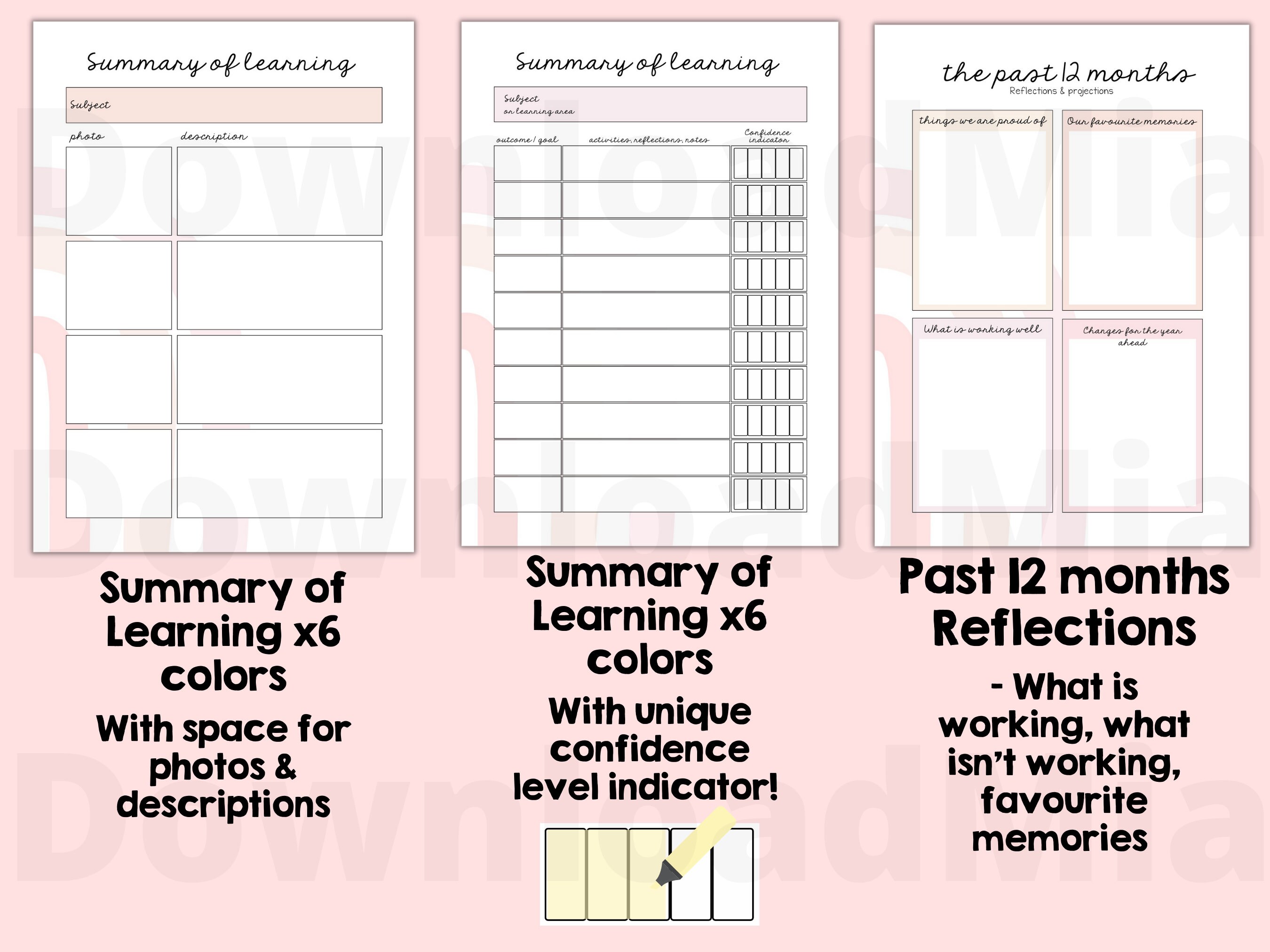 Homeschool Printable Planner 2023 2024 Printable Pink Boho Homeschool ...