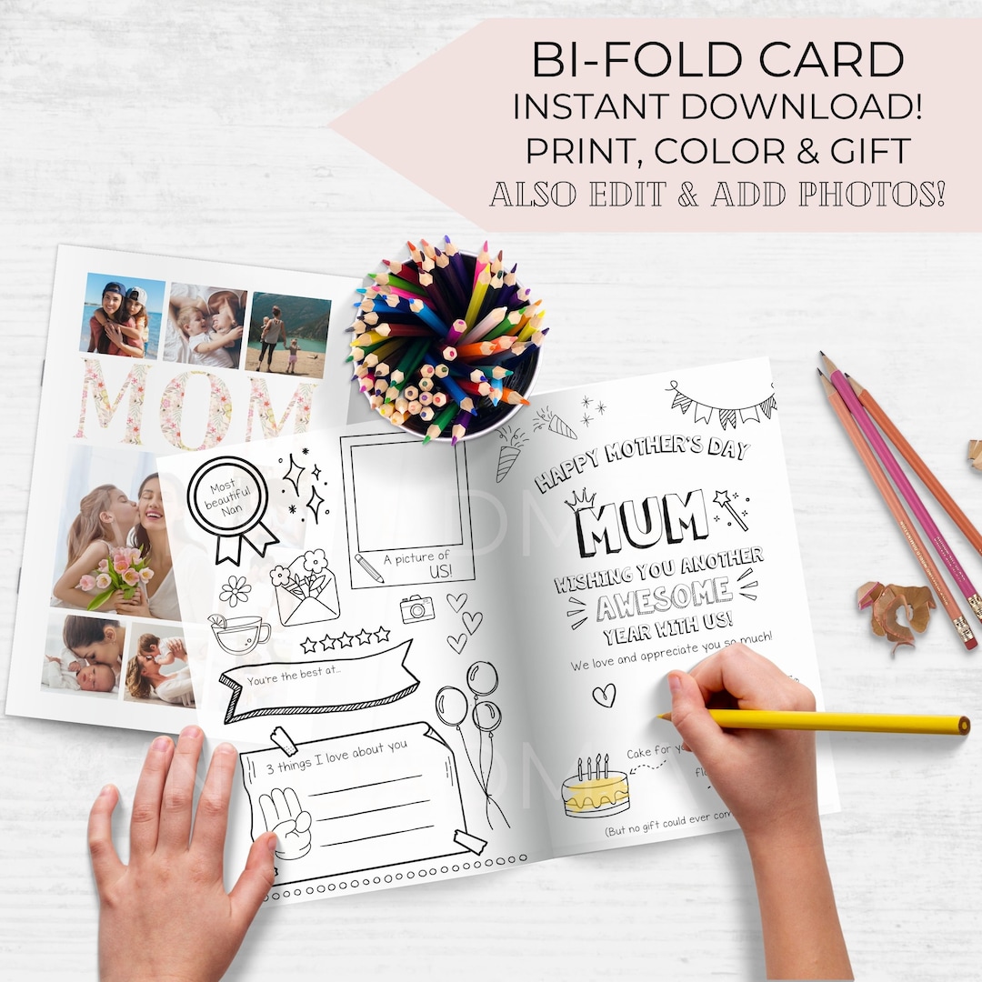 Card for Mum Mother’s Day Gift Craft for Kids Mothers Day Card From ...