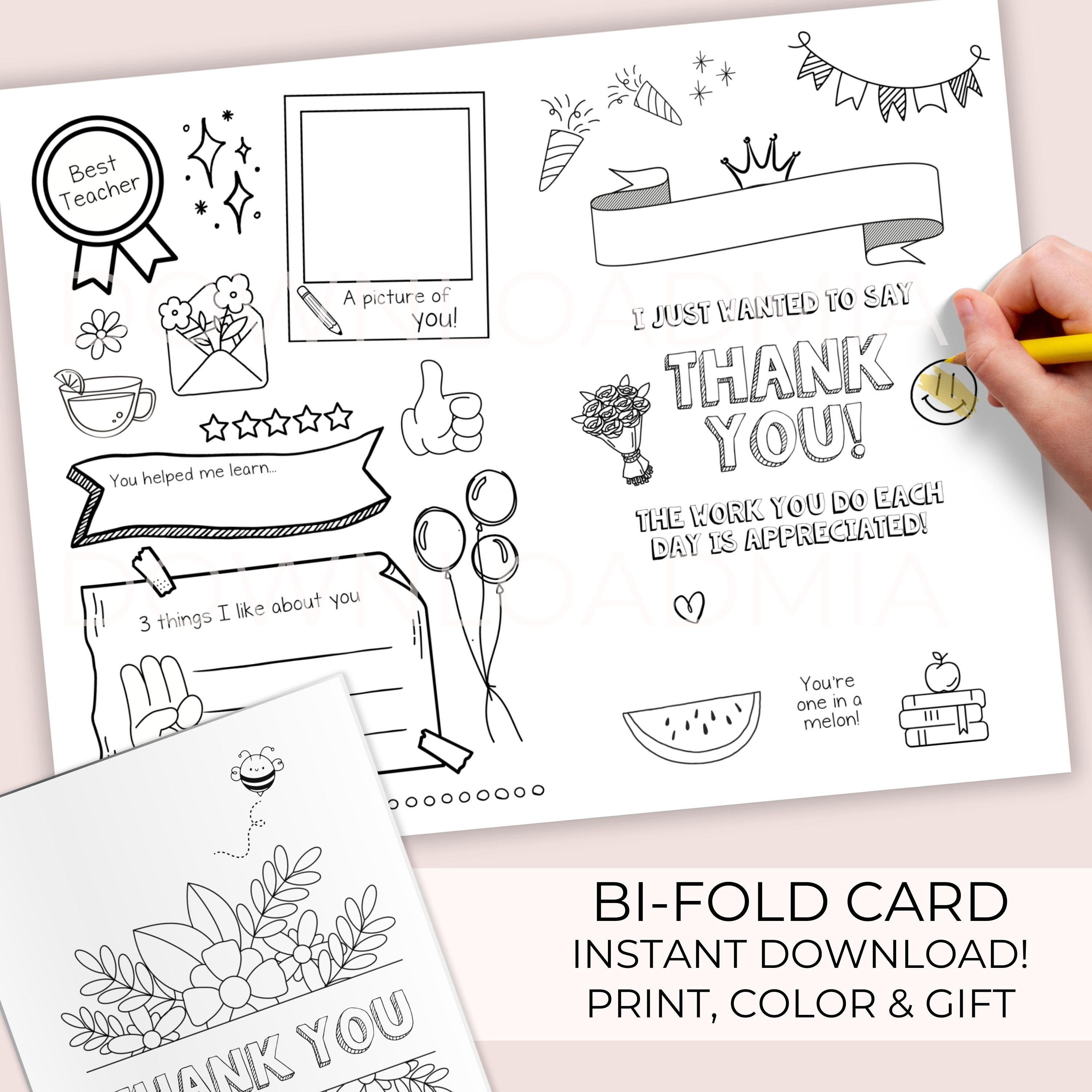 Teacher Appreciation Printable Teacher Appreciation Week Gift Thank You ...