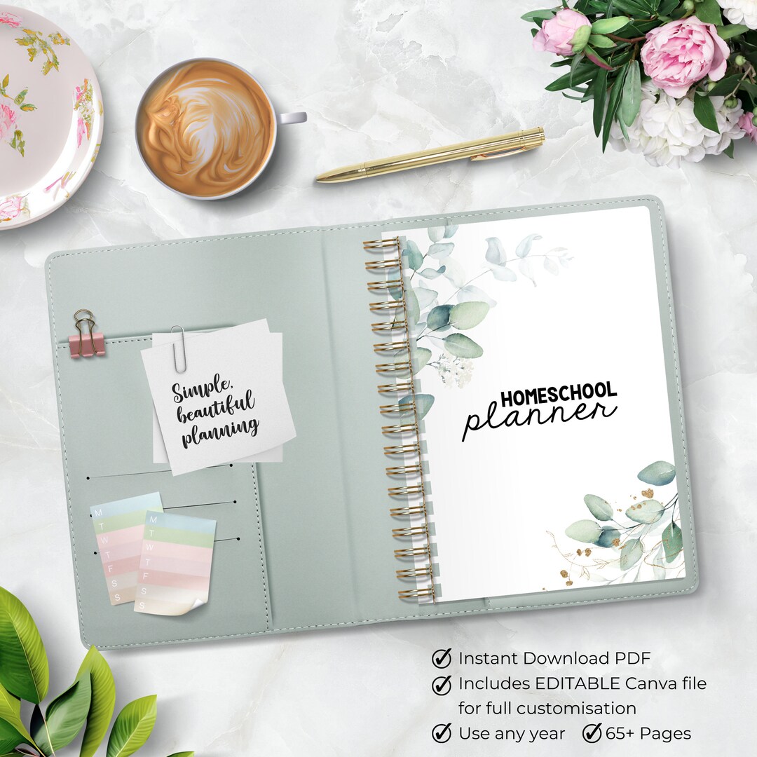 Homeschool Planner, Simple Lesson Plan, Weekly Activity Schedule ...