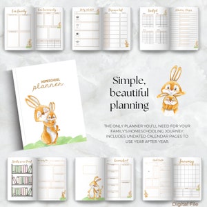 Homeschool Planner 2024 2025 Editable Printable Lesson Plan Record for ...