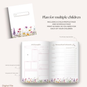 Homeschool Planner, Editable Printable Plan Record for Home Education ...