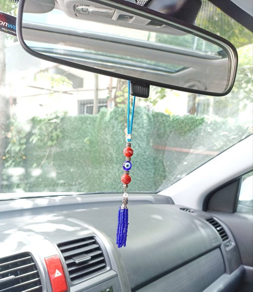 Car Rear View Mirror Charm Evil Eye Car Hanging Car - Etsy