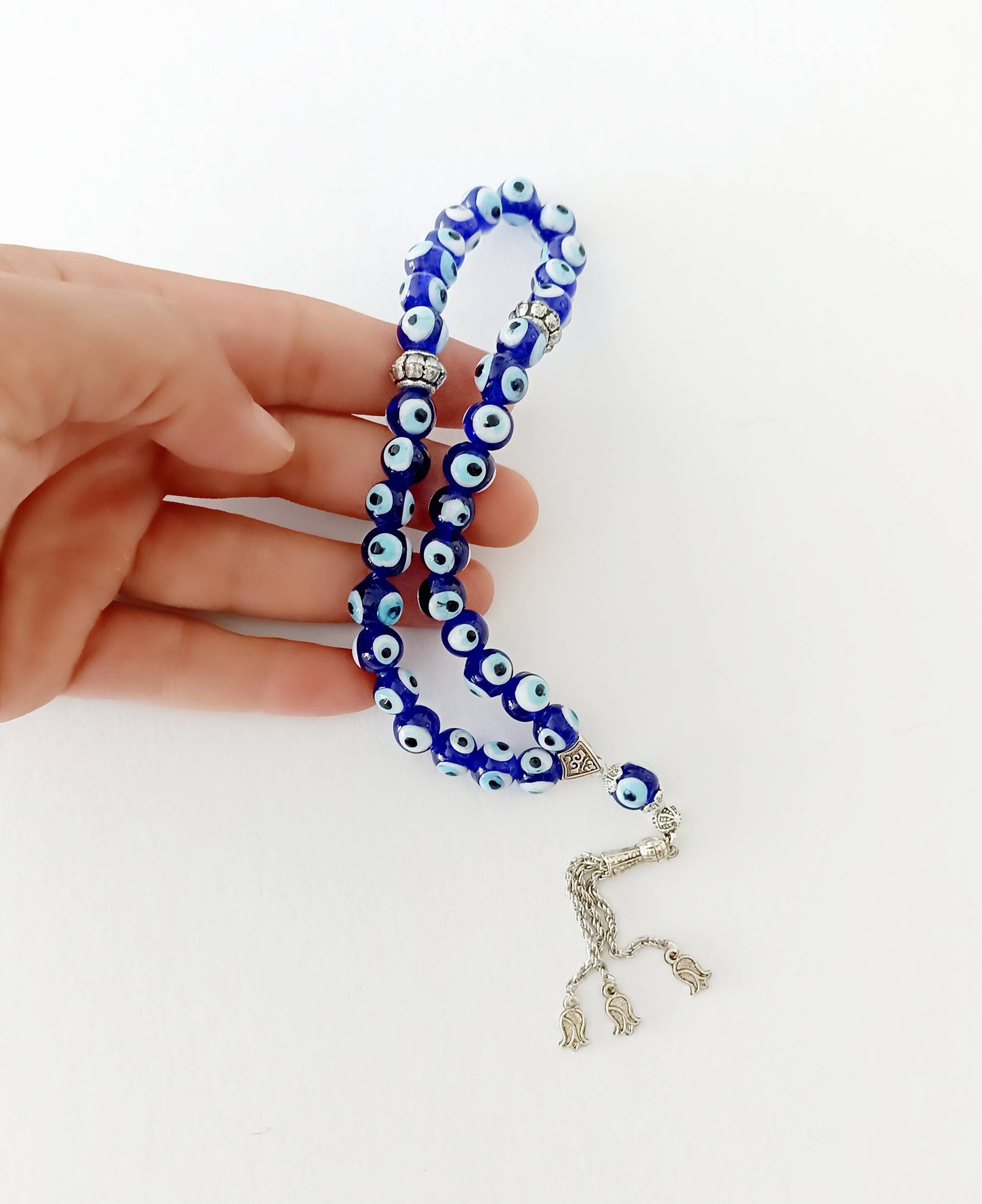 Evil eye Rosenkranz Evil Eye Auto Anhanger Tesbih Evil Eye Komboloi Evil Eye Sorgenperlen Glucksrosenkranz nazar boncuk Meditation Perlen Etsy