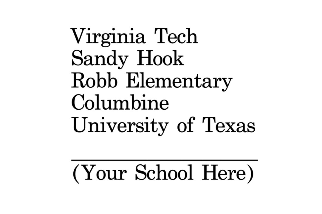 Your School Here Gun Control Decal Gun Reform Sandy Hook Robb ...