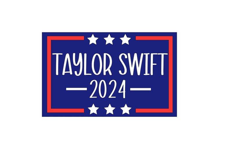Taylor Swift for President 2024 Decal Pop Singer Decals Water Bottle ...