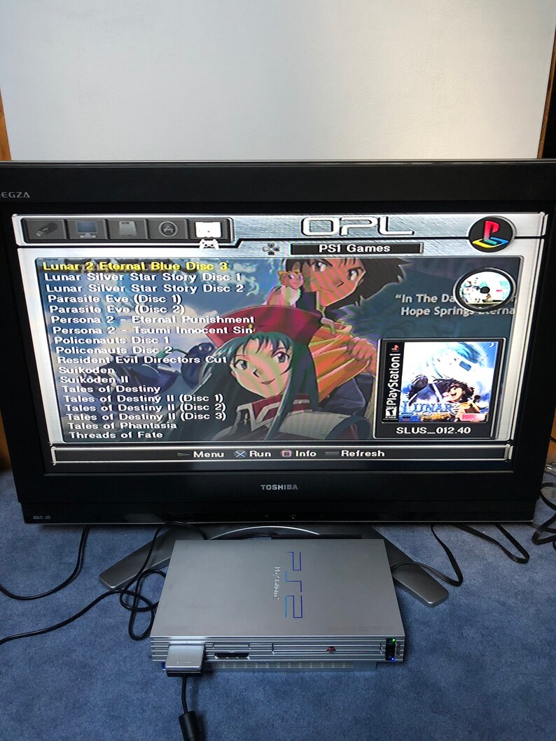 Playstation 2 PS2 2TB HDD FHDB Free Mcboot With 600 Games - Etsy