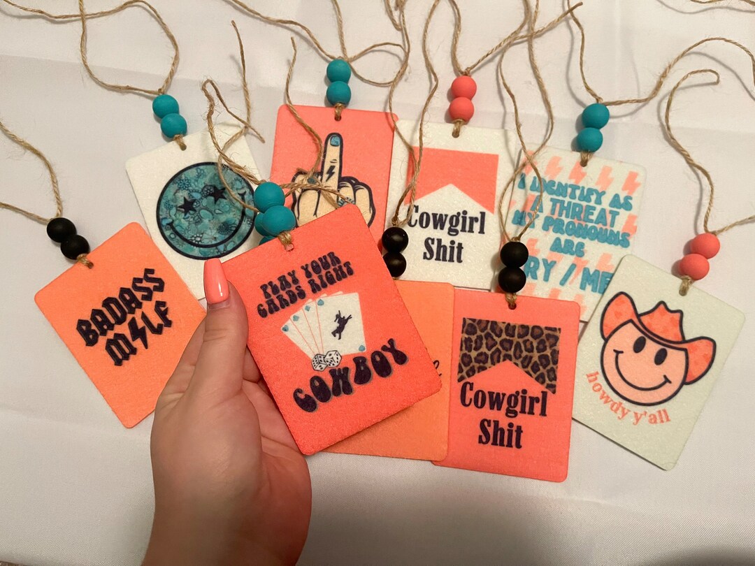 Western Punchy Car Felt Freshies - Etsy