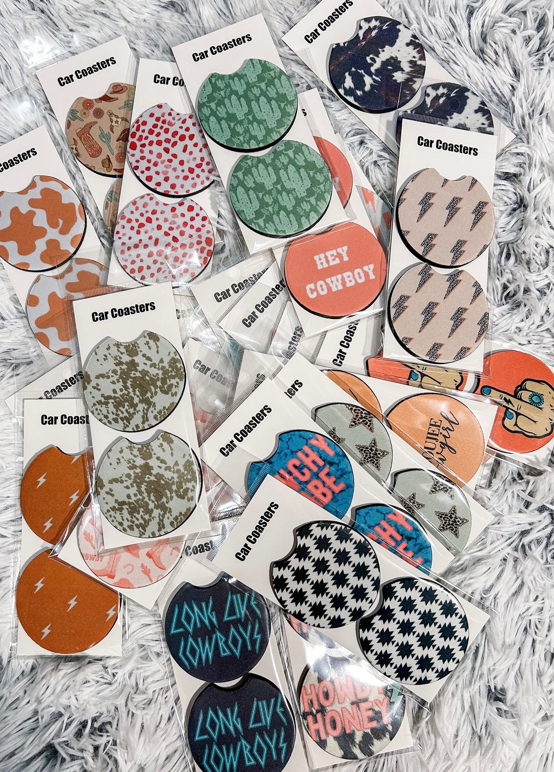 Western Car Coasters OVER 35 DESIGNS - Etsy