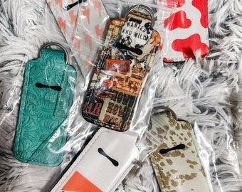 Western Keychain Chapstick Holder - Etsy