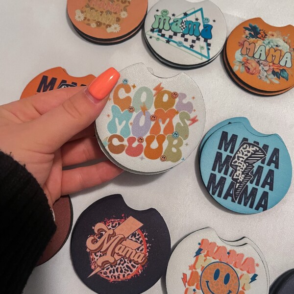 Mama Car Coasters Png - Etsy
