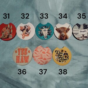 Western Car Coasters OVER 35 DESIGNS - Etsy