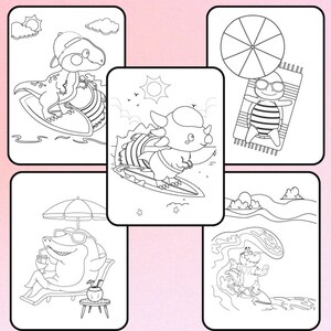 50 Cute Animal Coloring Pages | Animals at the Beach | Printable Kids ...