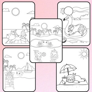 50 Cute Animal Coloring Pages | Animals at the Beach | Printable Kids ...