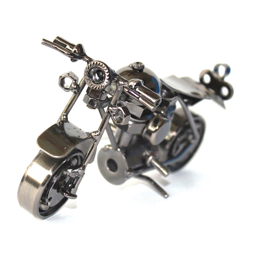Classic Hand Craft HD Motorcycle Metal Art Sculpture Tin Bar Decor ...