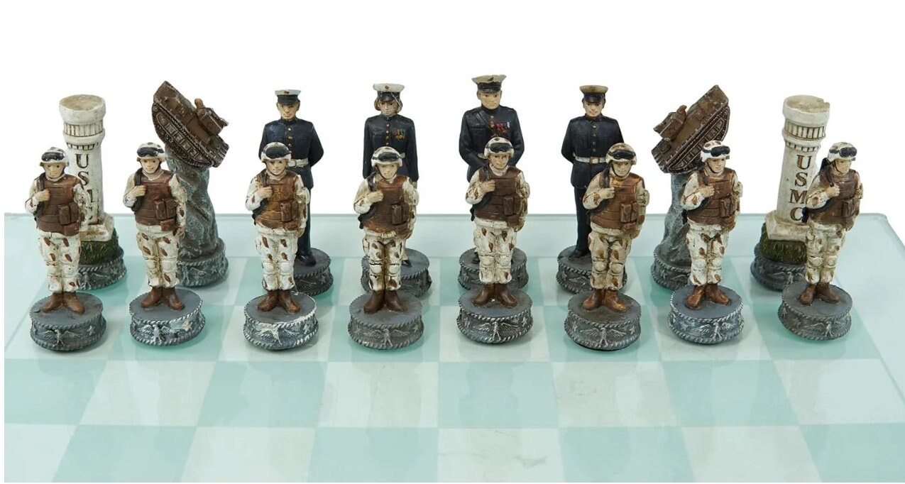 US Military Chess Set, Military Chess Set, Chees Set Decorative - Etsy