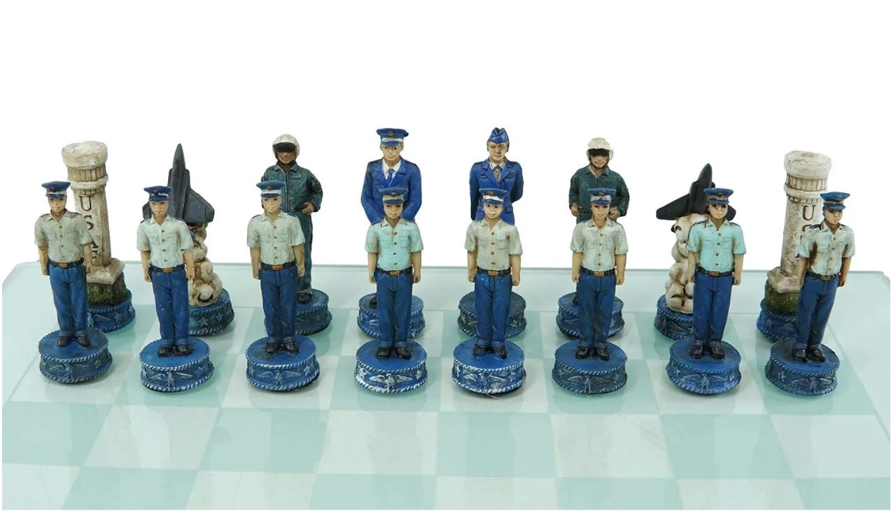 US Military Chess Set, Military Chess Set, Chees Set Decorative - Etsy
