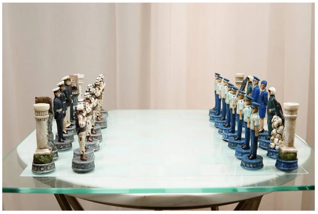 US Military Chess Set, Military Chess Set, Chees Set Decorative - Etsy