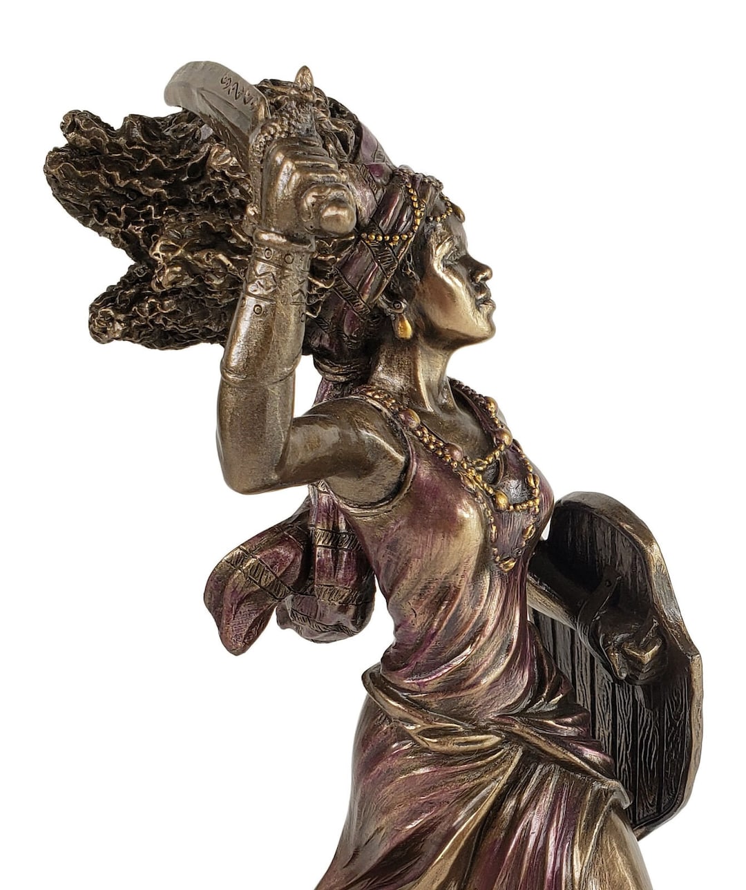 8 1/2 ORISHA Obba W Sword Santeria Yoruba River God African Statue ...