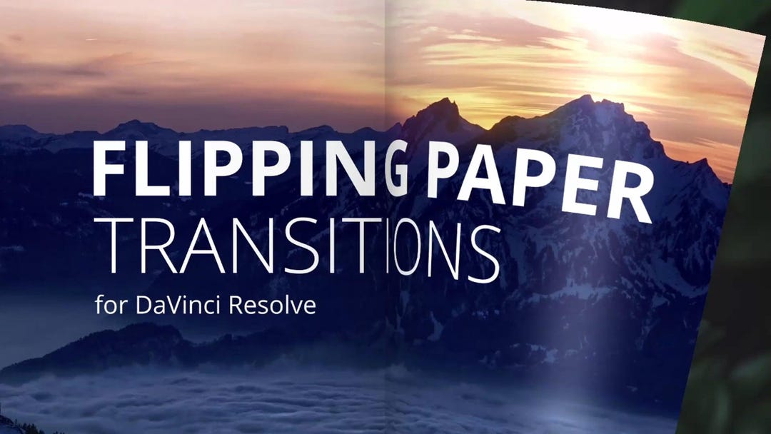 Flipping Paper Transitions for Davinci Resolve - Etsy