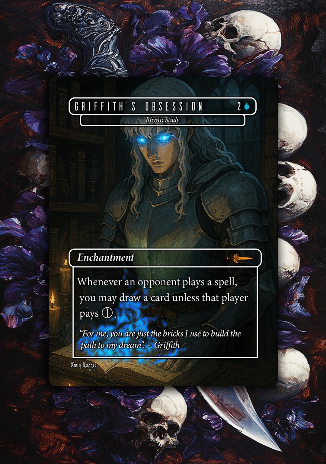 Rhystic Study Proxy - FOIL - Etsy