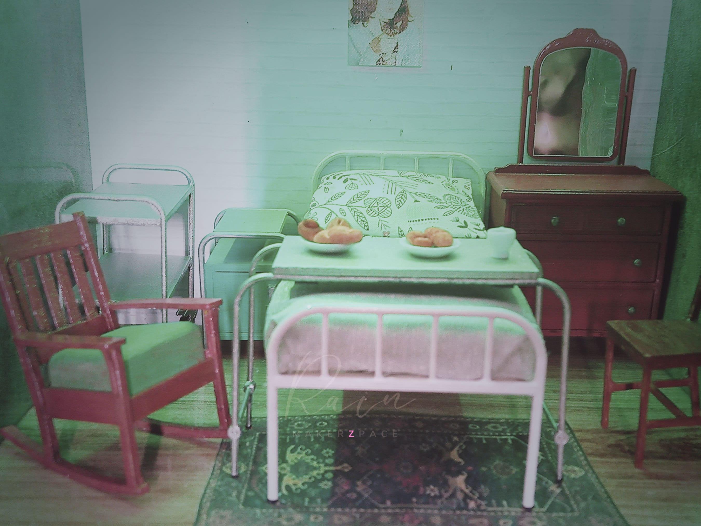 Miniature Retro/vintage Hospital Bed Hospital Bed | Early 1900 Hospital ...