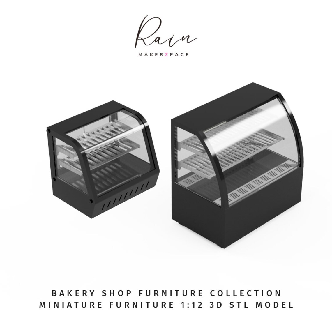 Miniature Bakeshop/ Bakery Kiosk Furniture Collection (6+1 Pcs) | 1:12 ...