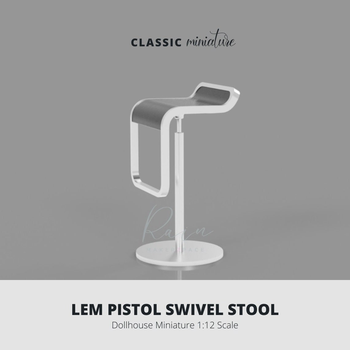 Miniature Lem Piston Stool Lem Bar Stool Chair for 1:12 - Etsy