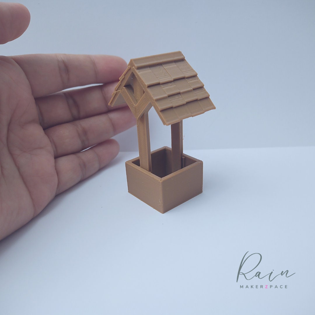 Miniature Mini Wishing Well, Miniature Doll House Tiny Wishing Well ...