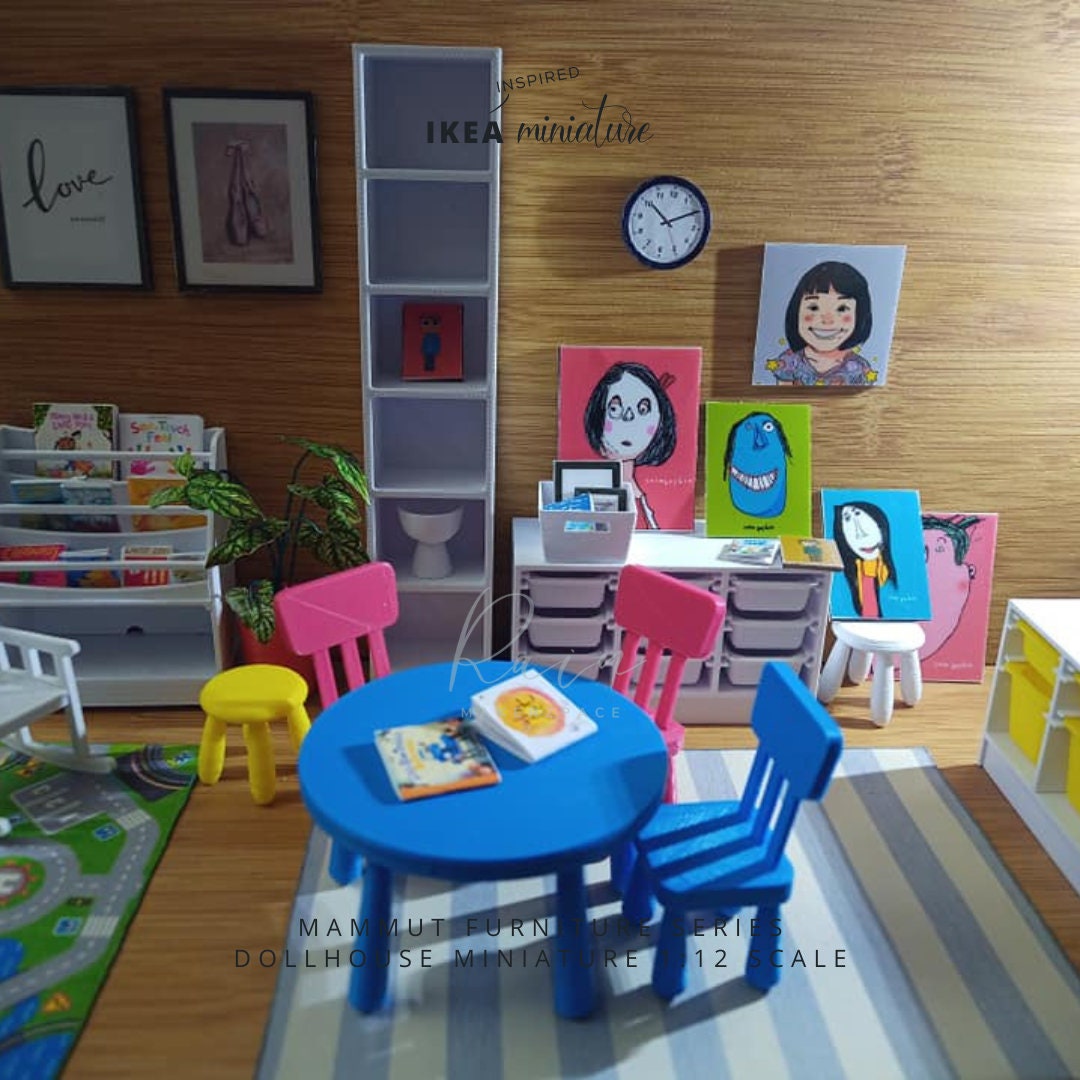 Miniature Ikea-inspired Mammut Furniture Series for 1:12 - Etsy