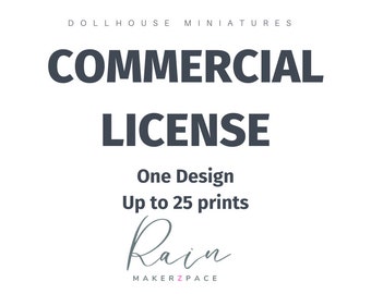 Commercial License 3D Printer STL File for One 3D Print Design, Selling ...
