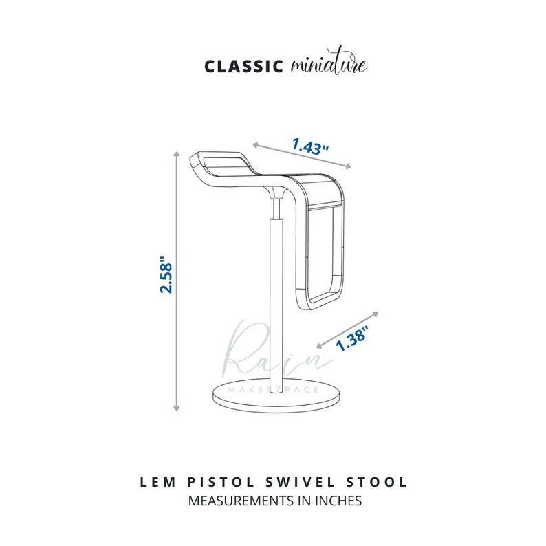 Miniature Lem Piston Stool Lem Bar Stool Chair for 1:12 - Etsy