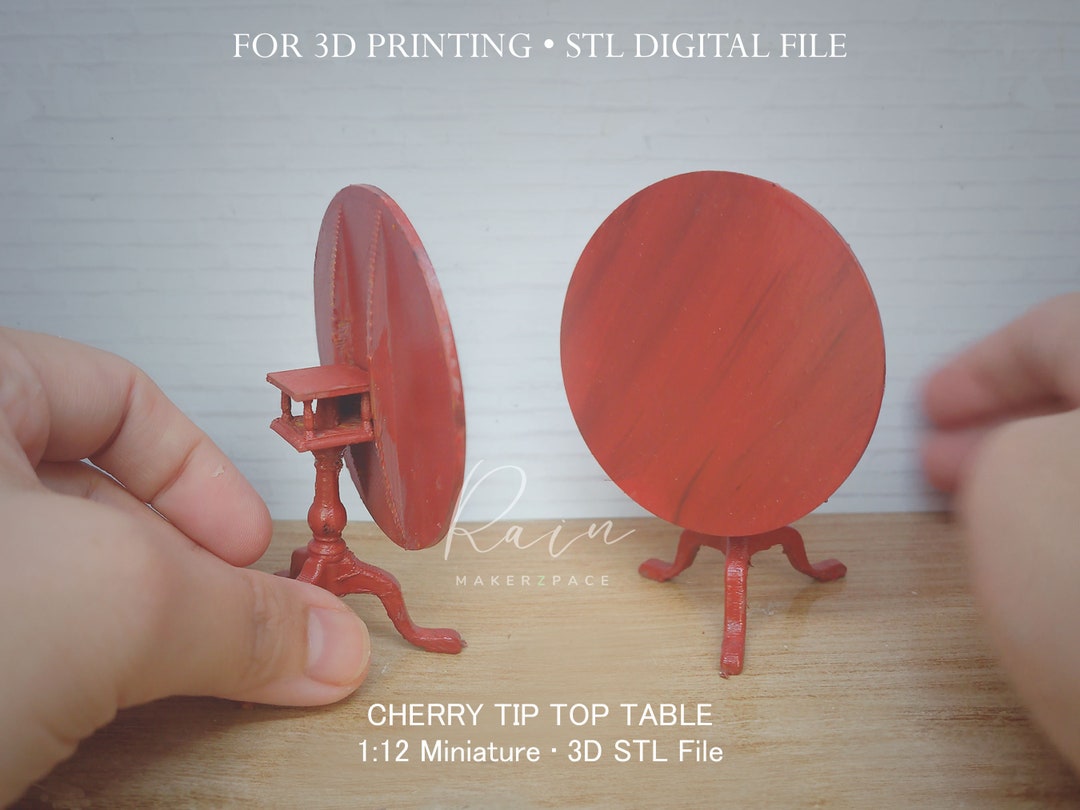 Miniature Vintage Table | Old Room Halloween Table | 3D STL File - Etsy