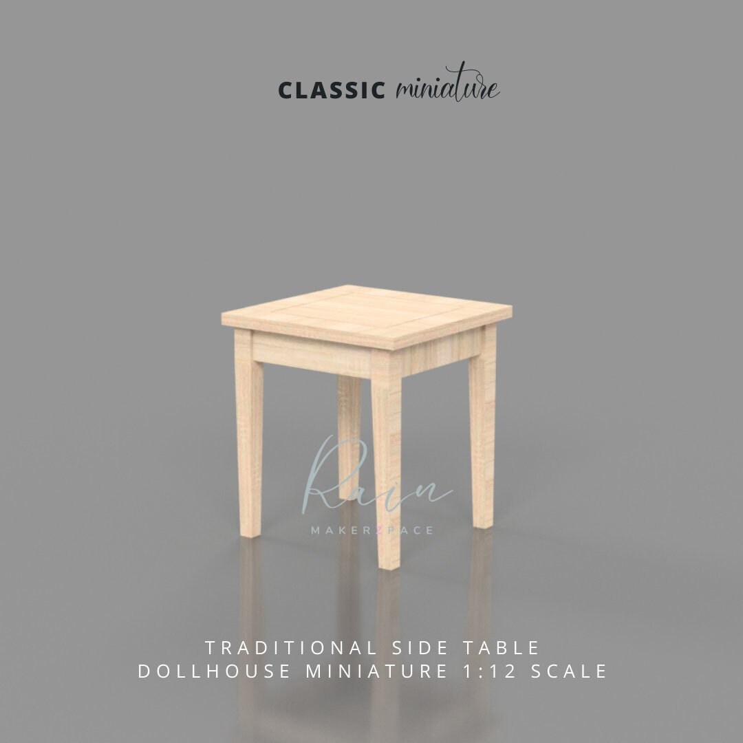 Miniature Small Table, Miniature for Dollhouse, Miniature Dollhouse ...