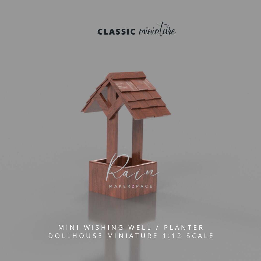 Miniature Mini Wishing Well, Miniature Doll House Tiny Wishing Well ...