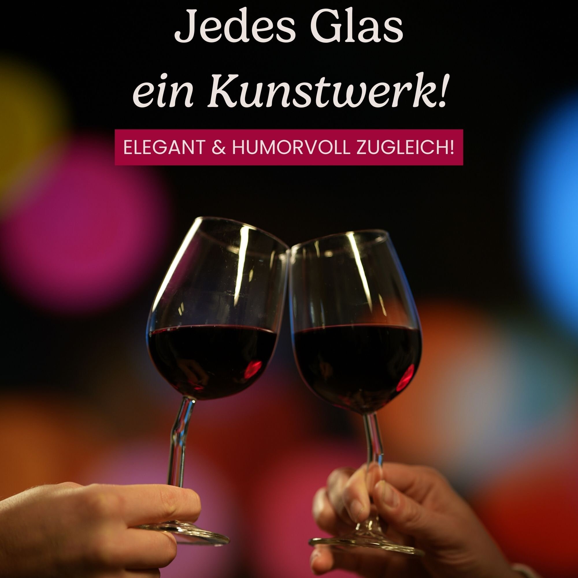Lustiges Weingläser Set | witziges, krummes Weinglas als Geschenk für ...