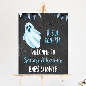 Editable Oh Sheet It's a Boo-y Baby Shower Welcome Sign - Etsy