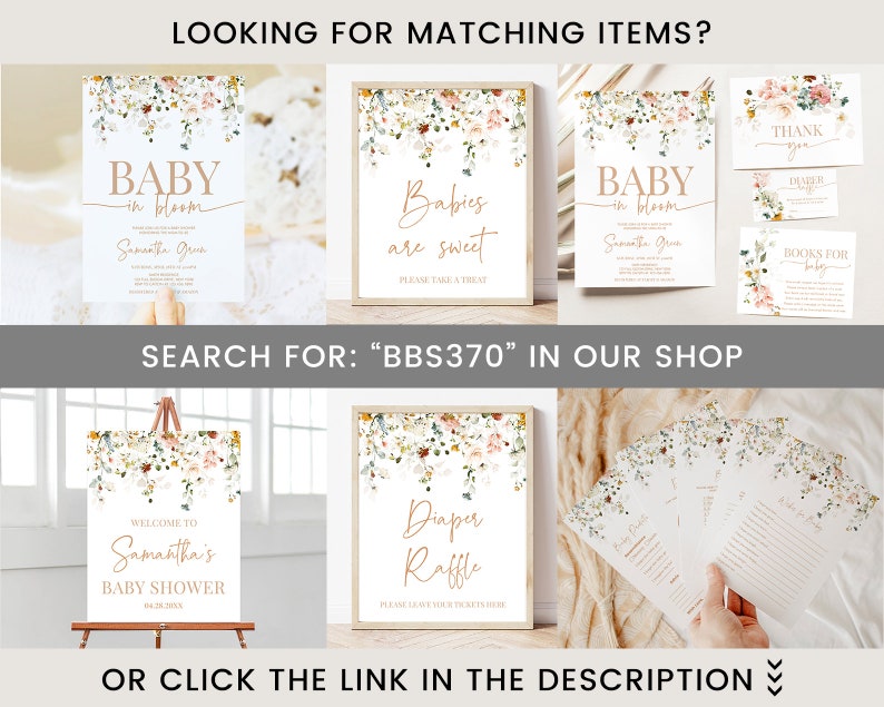 Envelope Station Sign Baby in Bloom Baby Shower Spring - Etsy