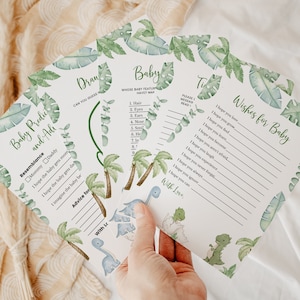 Editable Dinosaur Baby Shower Game Bundle, It's a Boy Dinosaur Baby ...