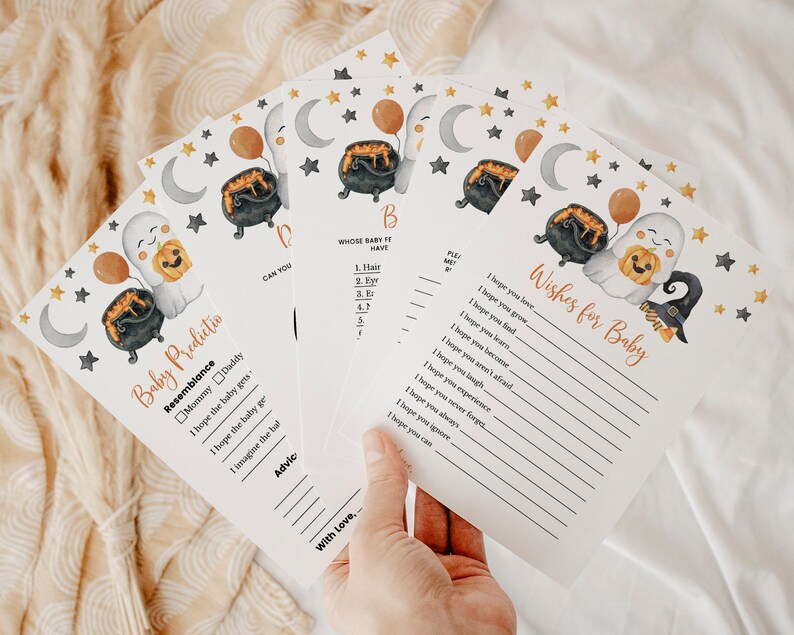 Editable A Little Boo Baby Shower Game Bundle Gender Neutral - Etsy