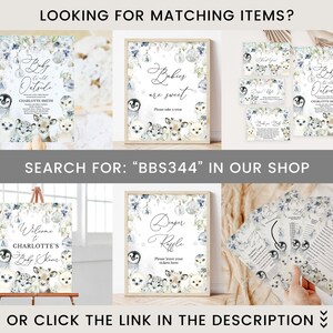 Editable Winter Arctic Animals Baby Shower Invitation Bundle, Greenery ...