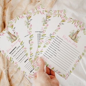 Editable Peter Rabbit Baby Shower Game Bundle, Pink Peter Rabbit Baby ...