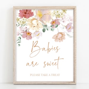 Babies Are Sweet Sign Baby in Bloom Baby Shower Spring - Etsy