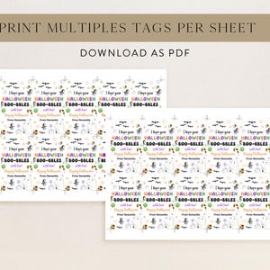 Editable Hope Your Halloween Boo-bbles With Fun Favor Tag, Halloween ...