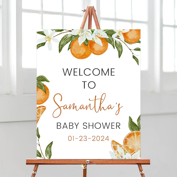Orange Baby Shower - Etsy