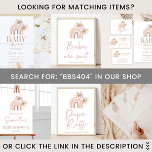 Editable Boho Rainbow Baby Shower Bundle, Rustic Rainbow Game Pack ...